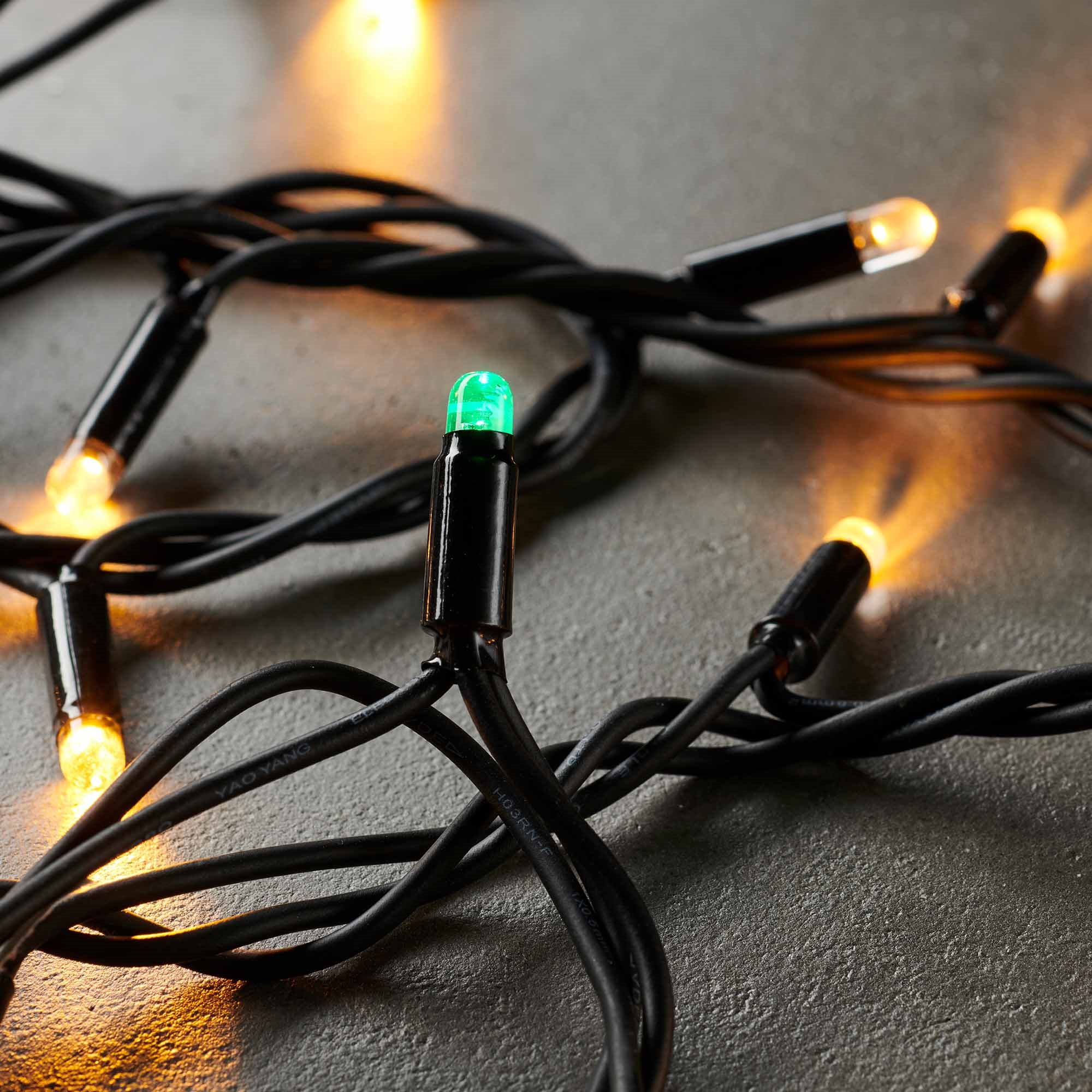 Sirius Tech-Line suppleringssæt - Lyskæde med 45 LED'er i varm hvid på ...