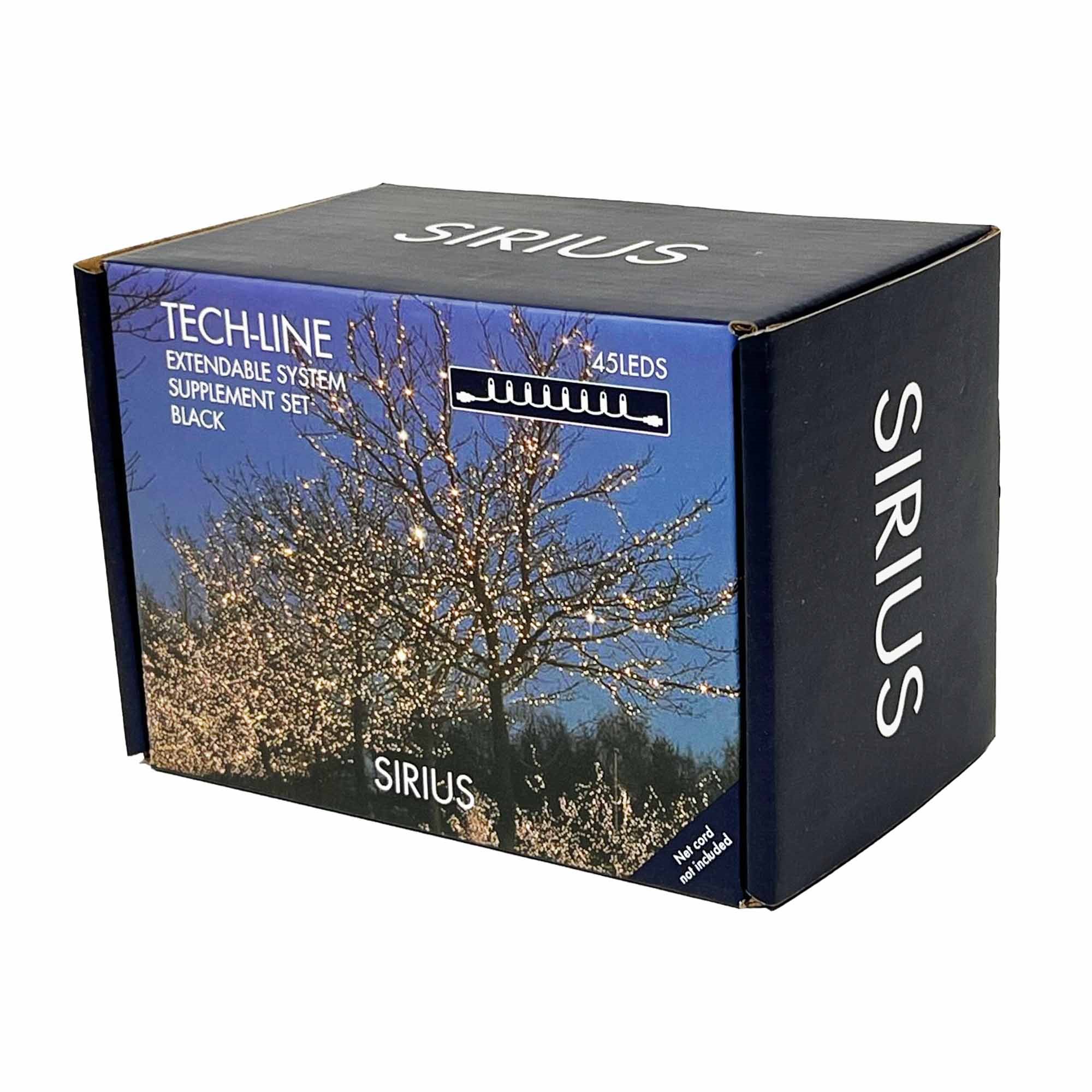 Sirius Tech-Line suppleringssæt - Lyskæde med 45 LED'er i varm hvid på ...