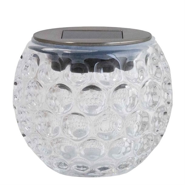 eZsolar solcelle glaskugle med klar glas